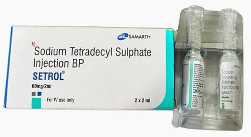 Setrol 60mg Injection, Composition : Sodium Tetradecyl Sulphate at Rs ...