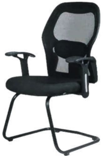 Mid Back Matrix Visitor Chair In Black With Padded Seating at Rs 8972 ...