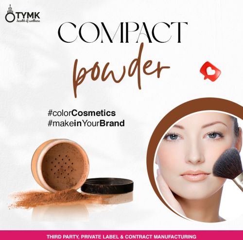 Compact Powder, Color : Brown, Packaging Type : Plastic Box for Makeup ...