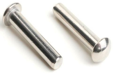 Polished Metal Round Head Rivets, Color : Grey For Fittngs Use at Best ...