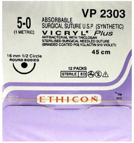 Vicryl Plus Absorbable VP 2303 Surgical Suture at Rs 6984 in Delhi - ID: 7859108