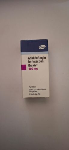 Eraxis 100mg Injection, Composition : ANIDULAFUNGIN-100MG for Hospital ...