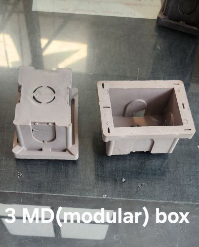 Plain Grey 3 Modular PVC Concealed Box for Electric Fitting at Rs 9.5 ...