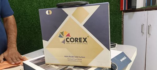 Plain Acrylic Plastic Corex Solid Surface Corian Sheet, Color : White ...