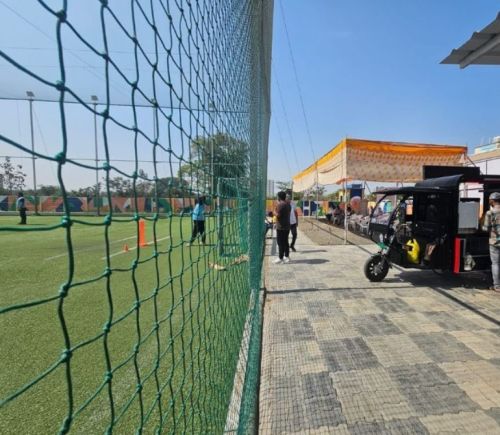 HDPE Cricket and Football Turf Braided Net, Color : Green at Rs 9 in ...