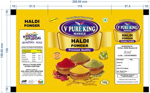 Haldi Powder Packaging Pouches, Color : Yellow at Rs 160 in Jaipur - ID ...