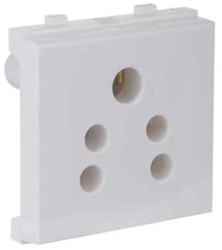 Polycarbonate 3 Pin Anchor Penta Modular Sockets, Color : White at Rs ...