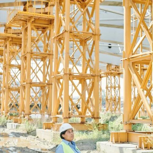 Steel Structural Towers, Color : Yellow for Supporting Antennas at Best ...