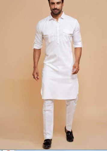 Cotton Pathani Suit For Men, Color : White at Rs 2299 in Vadodara - ID ...