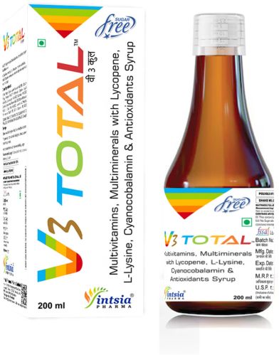 V3 Total Syrup, Form : Liquid, Packaging Type : Plastic Bottle at Rs ...