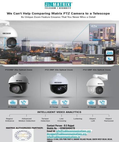 Matrix CCTV Camera for Outdoor Use at Best Price in Delhi - ID: 8138435