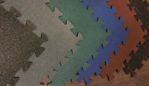 Interlocking Rubber Floor Tiles for Home Gyms, Weight Rooms at Best ...