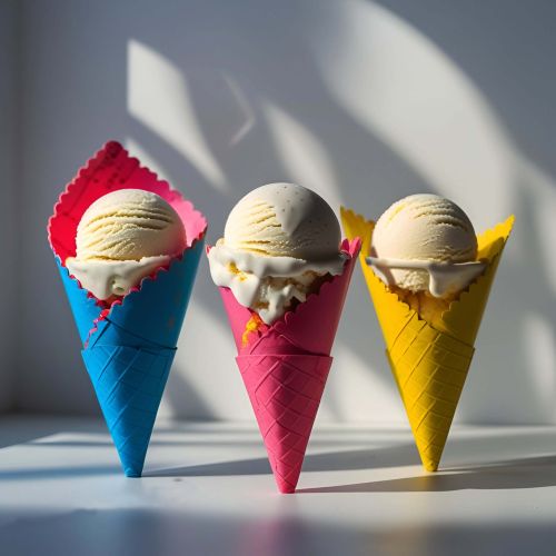 Matte Finish Colorful Cone Digital Wall Art Painting for Home Decor at ...