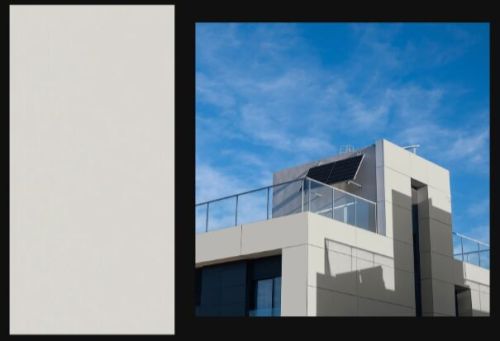 Flexibond Solid Color / Matt Off White Aluminum Composite Panel at Best ...