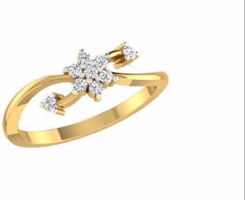 18 Carat Round Real Diamond Gold Rings at Rs 20000 in Ahmedabad - ID ...