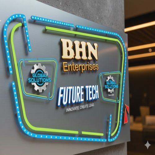 Steel Custom Neon Sign Board, Color : Multicolor at Rs 150 in ...