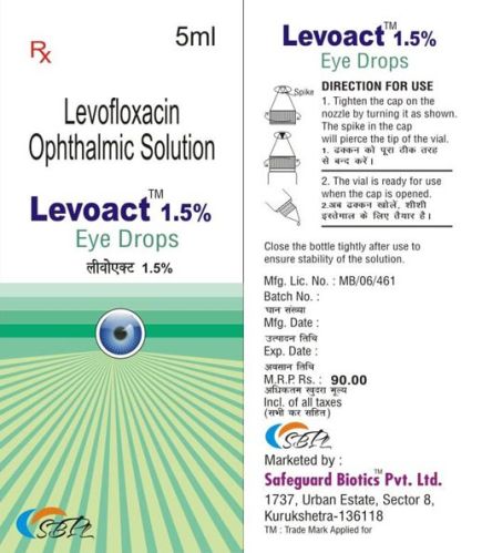 Levoact Eye Drops at Best Price in Lucknow - ID: 1503823 | Safeguard ...