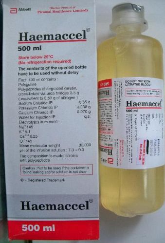 Haemaccel 500ml at Best Price in Ahmedabad - ID: 3130551 | Basil ...